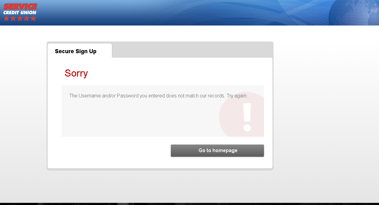 Wrong Password ⋆ Login Bank